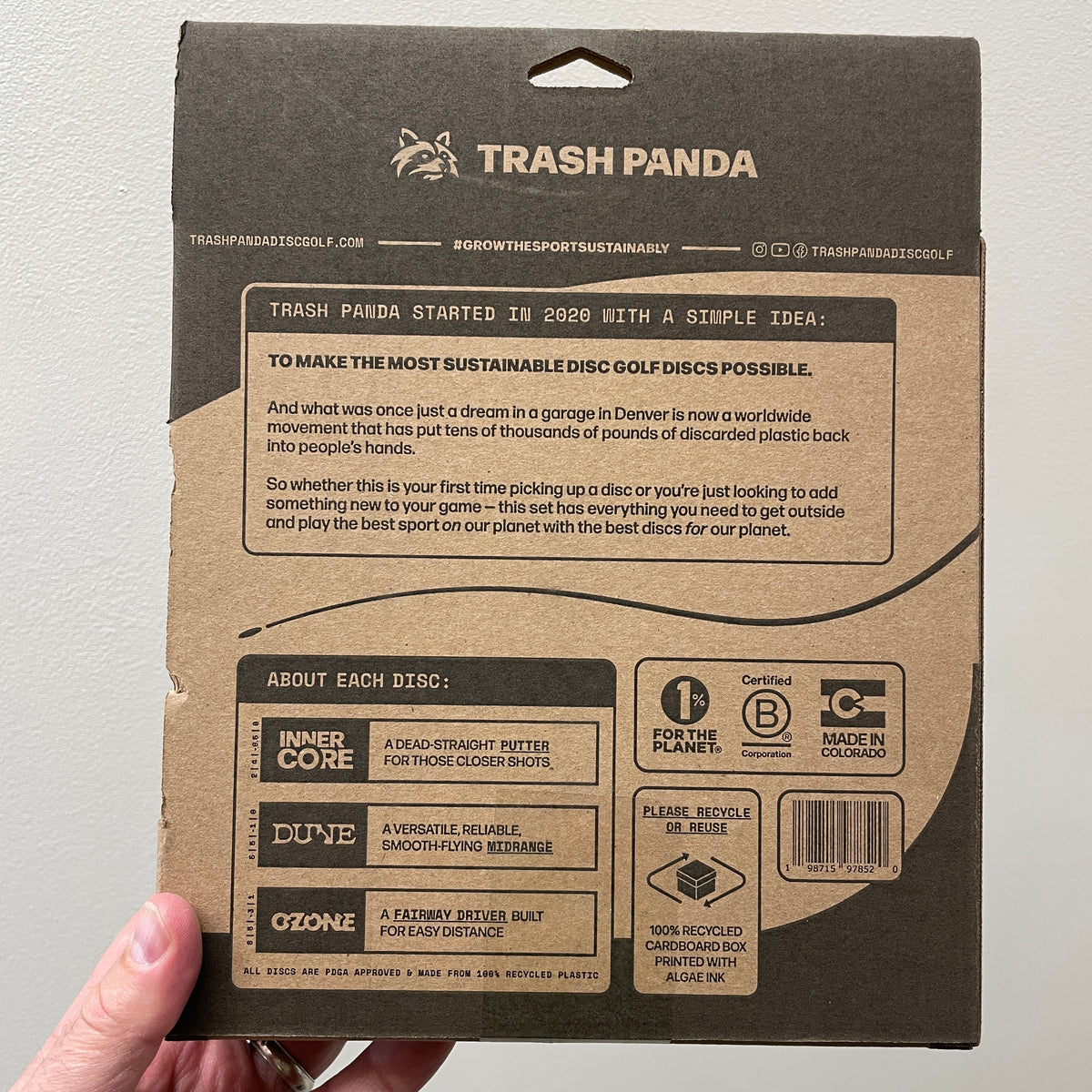 Trash Panda 100% Recycled Disc Golf Set – Maverick Disc Golf