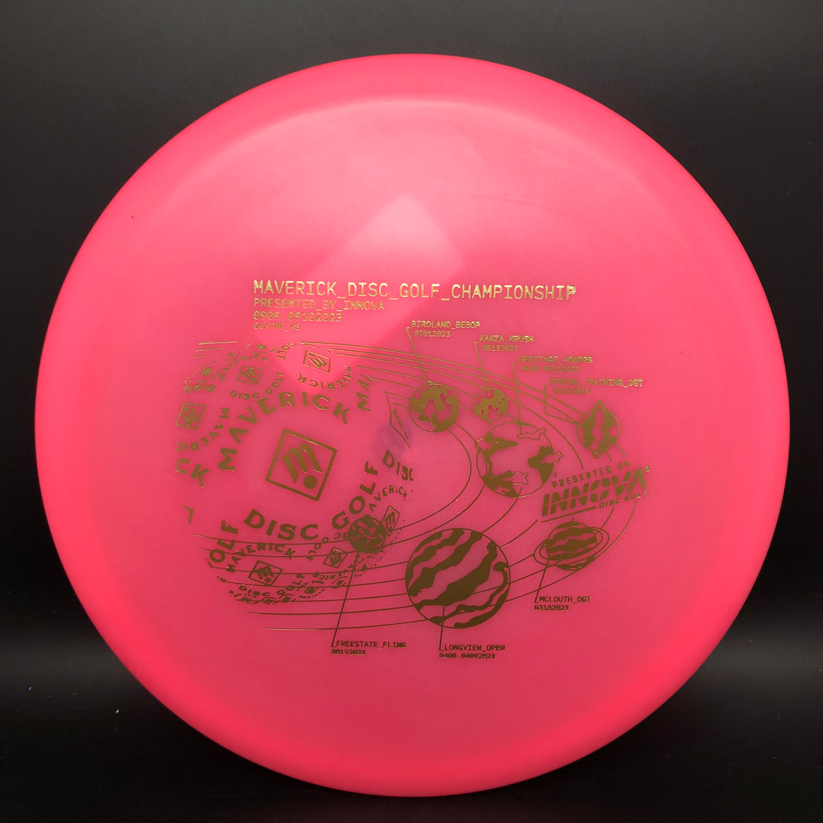 Innova Color Glow Champion Roc3 - Solar System – Maverick Disc Golf
