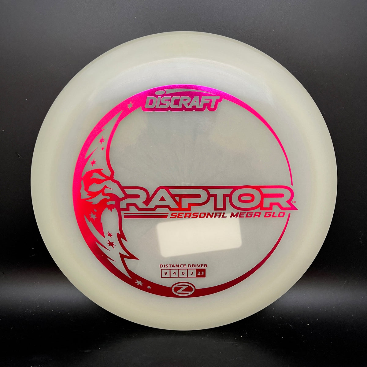 Discraft Z Seasonal Mega Glo Raptor – Maverick Disc Golf